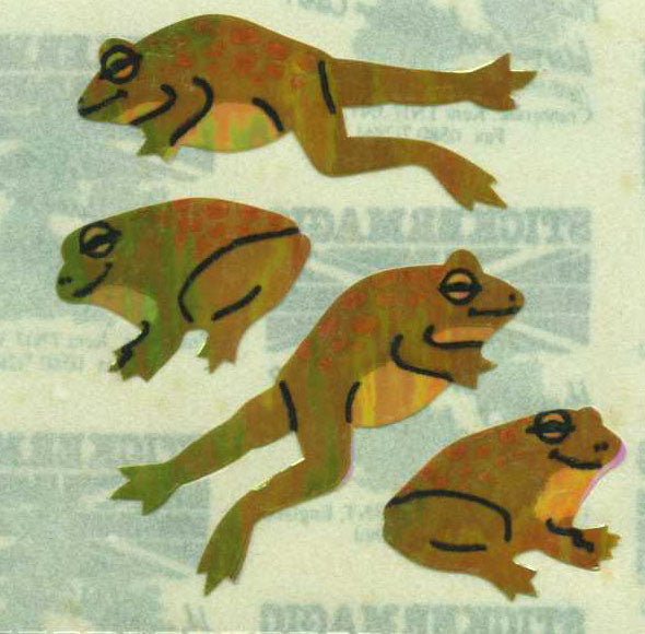 Pack of Pearlie Stickers - Jumping Frogs – Stickermagic UK
