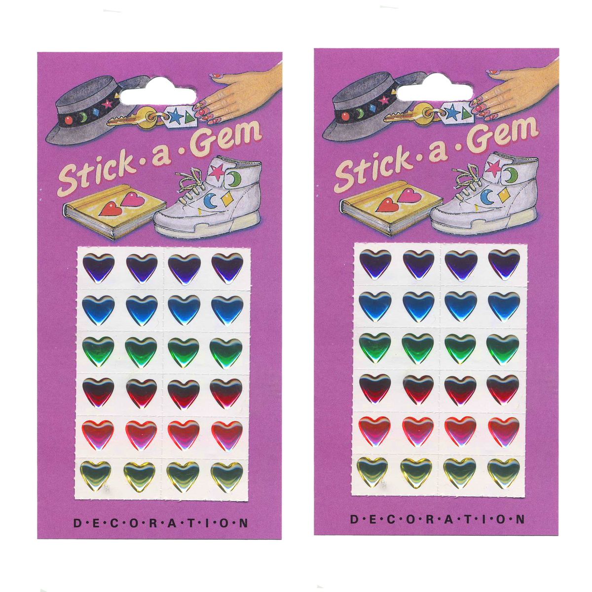 Wholesale - Stick-A-Gem Shiny Stars and Hearts – Stickermagic UK